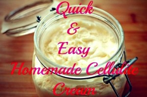Quick and Easy Homemade Cellulite Cream Recipe